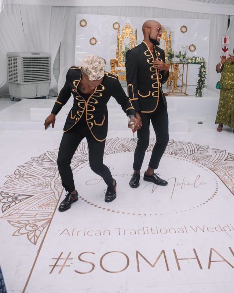 Photos: South African gay actor Somizi Mhlongo marries his boyfriend ...